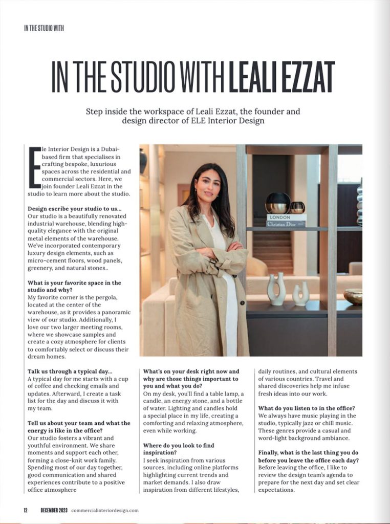 Editorial - Luxury Interior Design Company in Dubai